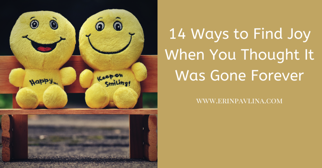 14 Ways to Find Joy When You Thought It Was Gone Forever • Erin Pavlina ...